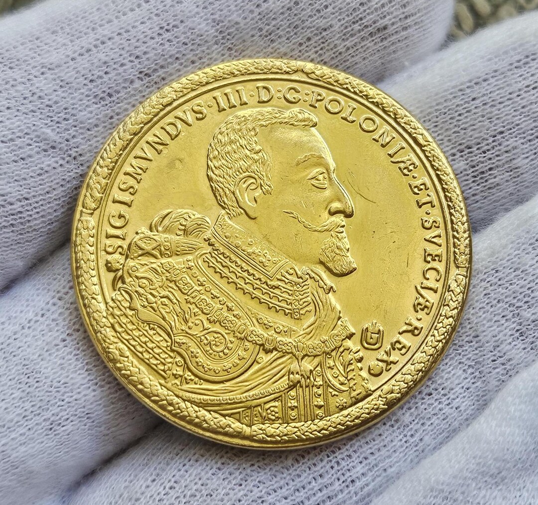 Polish Coin 100 Ducat 1621 Sigismund III / Gold Plated - Etsy