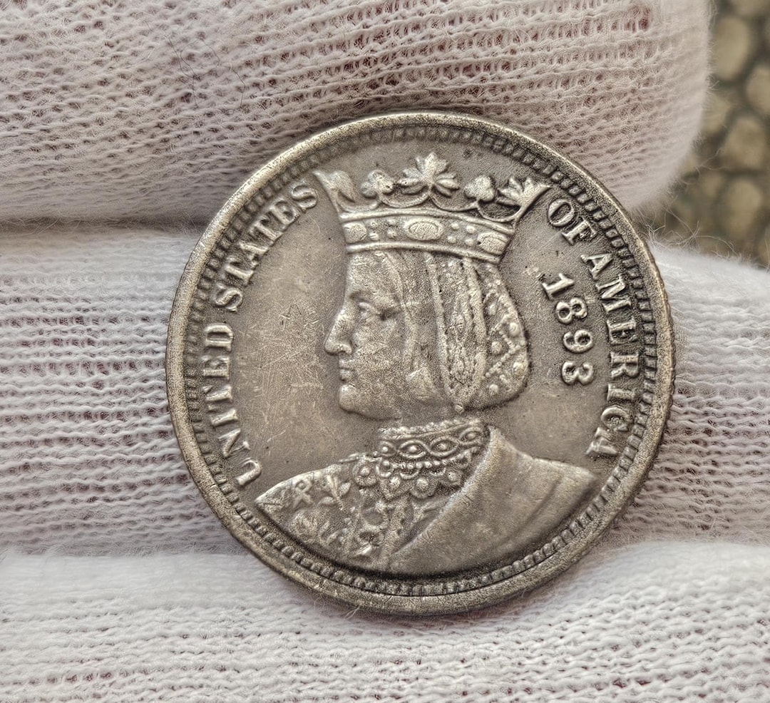 Usa Coin Rare 1893 Queen Isabella Commemorative Quarter Gifted Coin ...