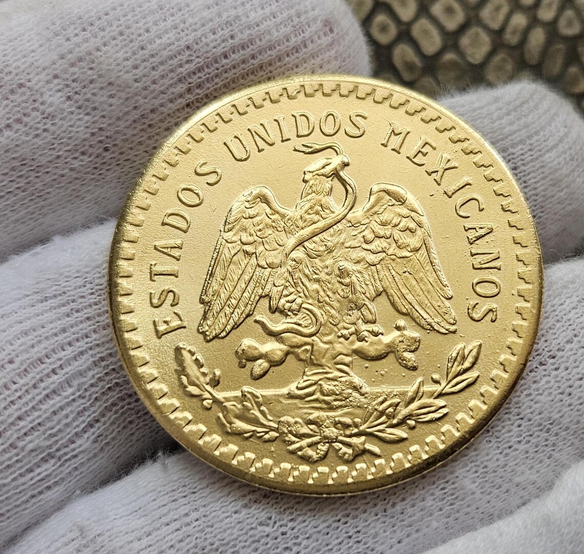 Mexican 50 Peso Coin 1947 United Mexican States Mexican Peso Libertad ...