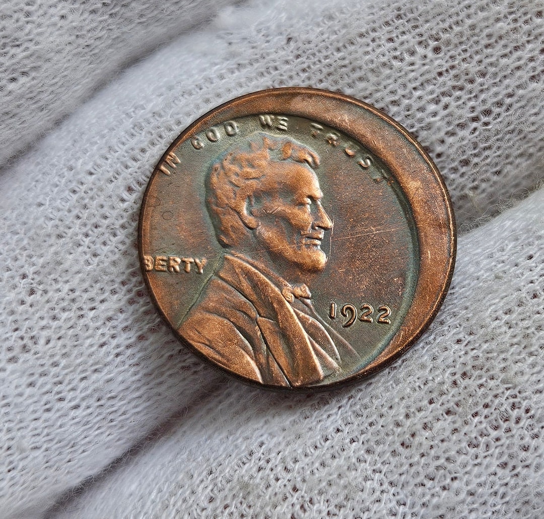 Us Coin One Cent 1922 Lincoln Cent With Die Error Wheat Penny (restrike ...