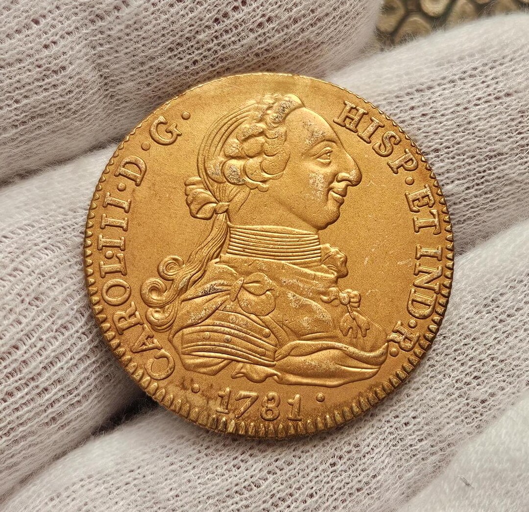 Spanish Coin 4 Escudos 1781 Charles III Spanish Escudo Collector Coin ...