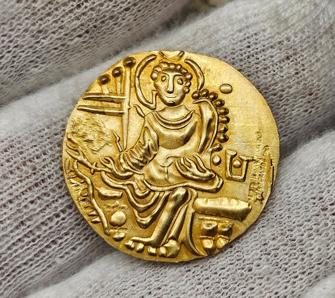 Ancient Byzantine Coin Byzantium Collectible Coin Aged Gold Effect Coin ...