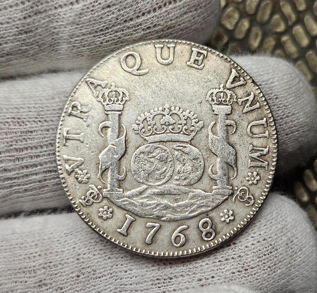 4 Reales 1768 Columnario Carlos III Silver Coin Spanish Cob Coins ...