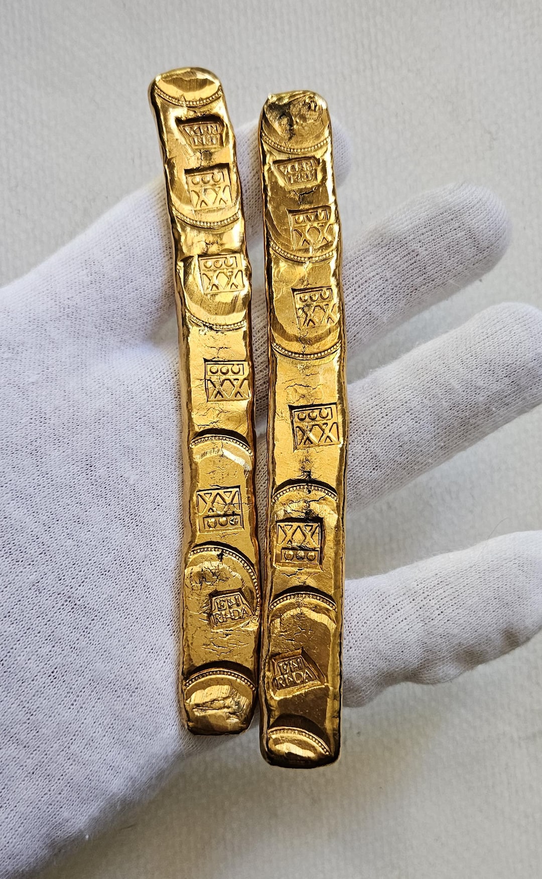 Spanish Ingot 1622 Our Lady of Atocha Pirate Shipwreck Cast Gold Plated ...