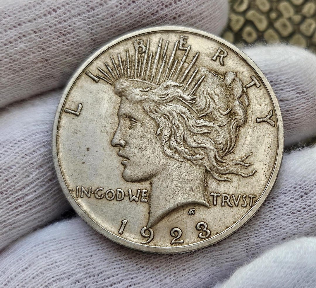 USA Coin Libery Dollar Peace 1923 United States Coin North American ...