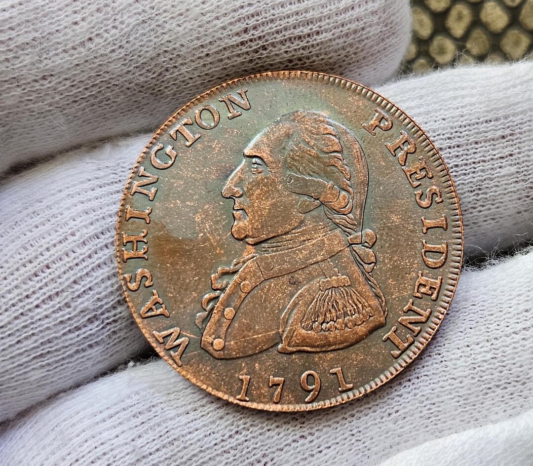 1791 Usa Coins Rare One Cent Eagle George Washington / Restrike Coin - Etsy