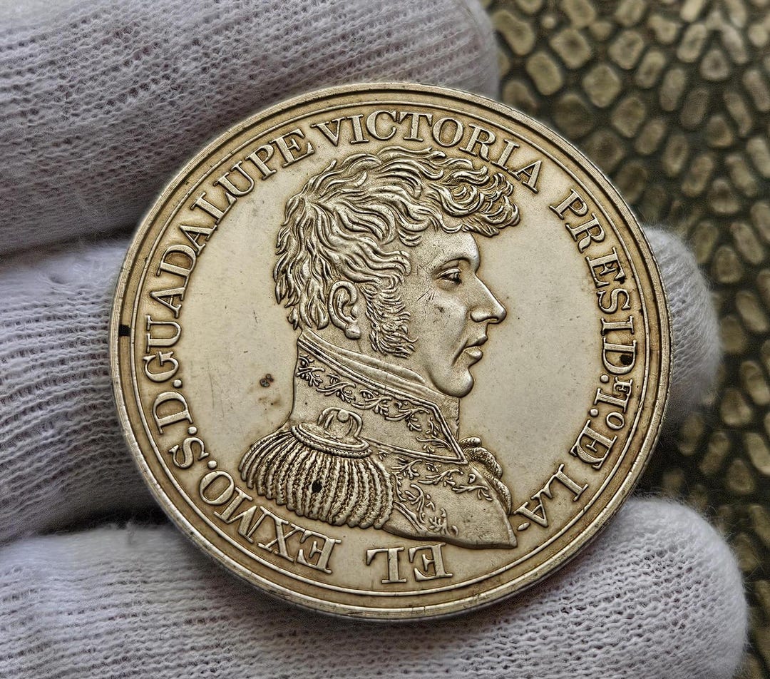 Mexico Medal Coin Guadalupe Victoria 1824 Rare Collectible Coin of the ...