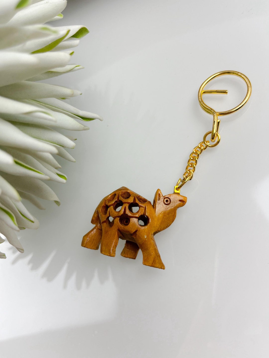 Camel Keychain Handmade Dromedary Cow Squirrel Giraffe Bird Mouse ...
