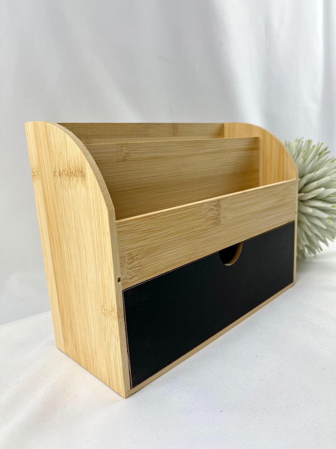 Letter Tray Bamboo Wood Mail Tray Unique Letter Storage Desk - Etsy