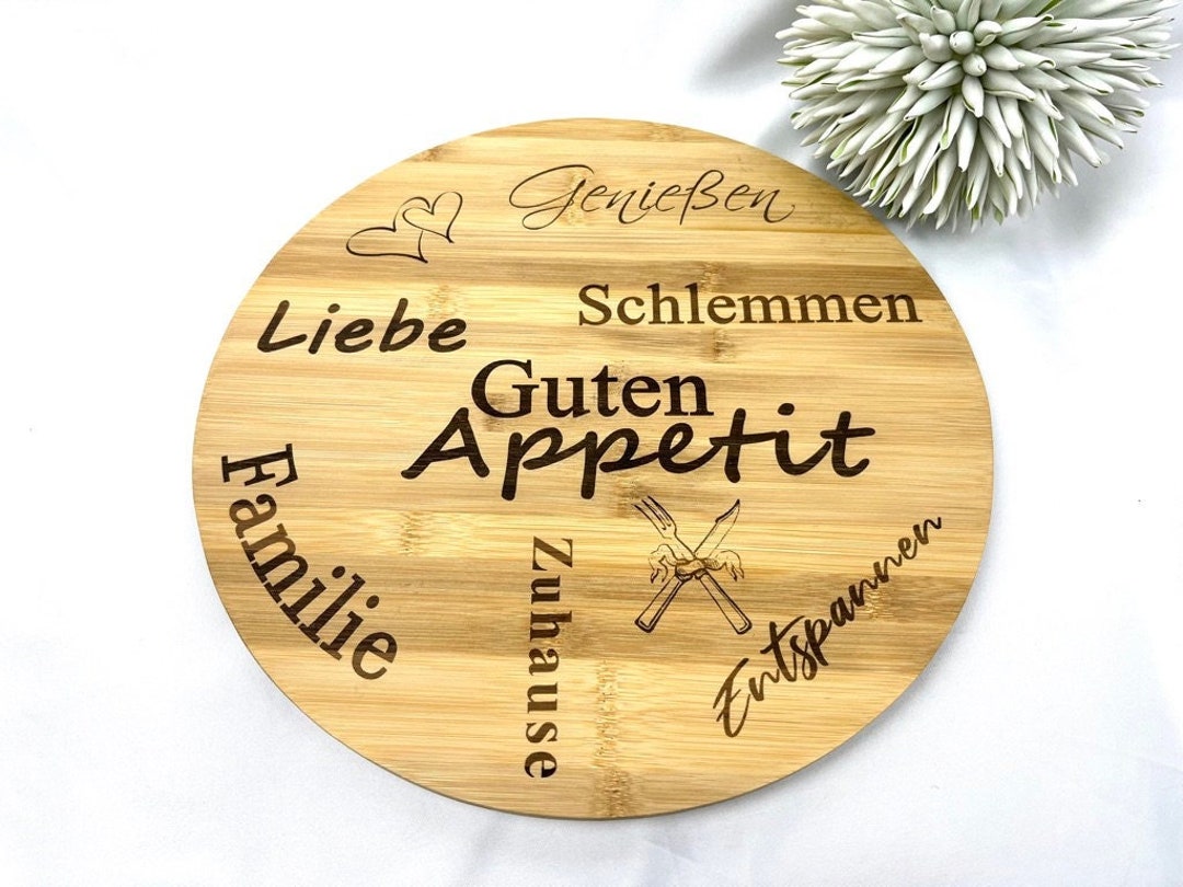 Pizza Plate-rotatable/unique/turntable/customizable Item/bamboo/family ...