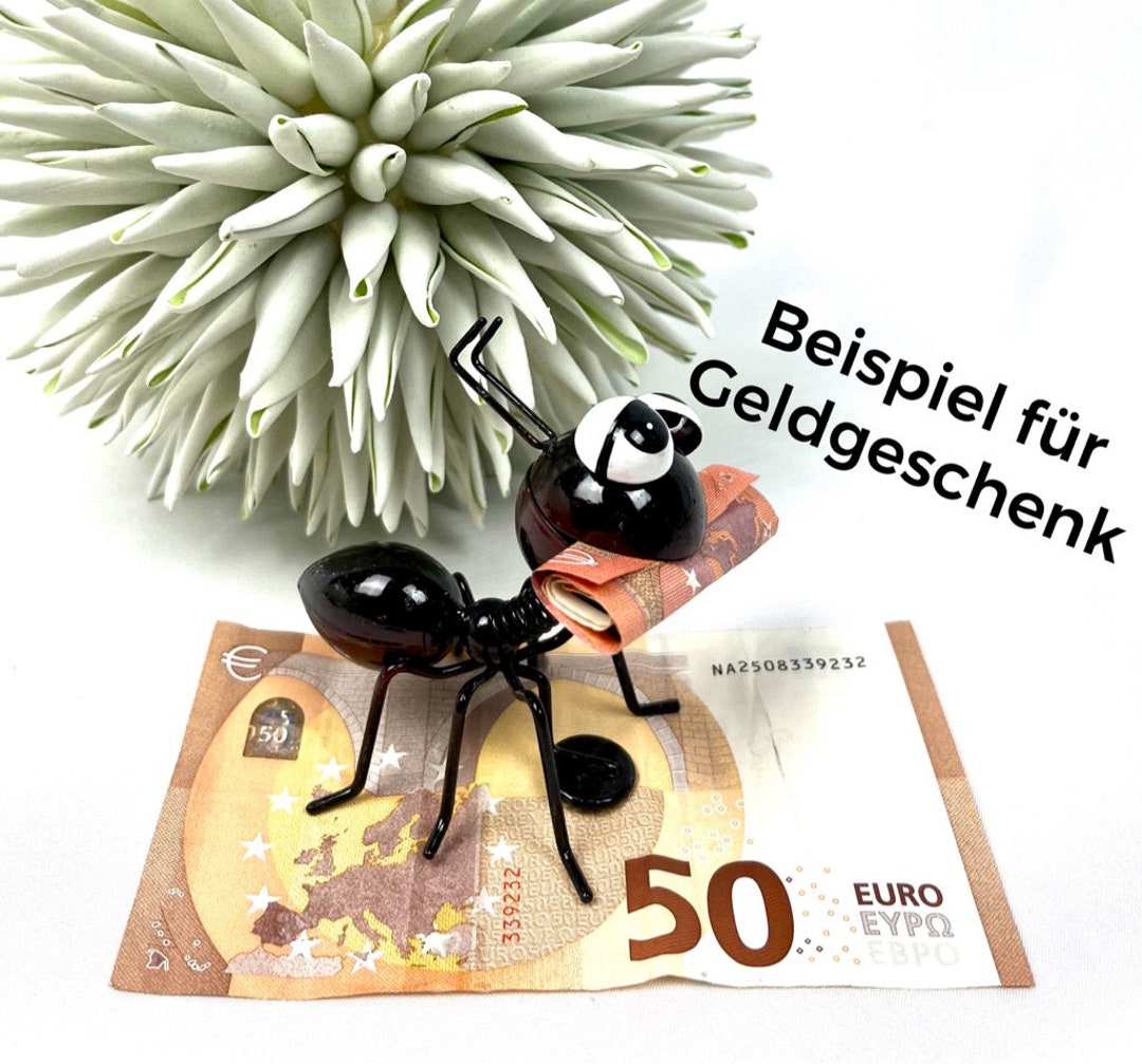 Money Gift, Ant BROWN With a Cap or Without a Cap Made of Metal ...
