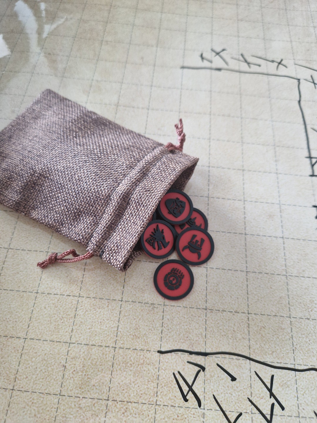 RPG Villain Boss Tokens Size Adapters - Etsy