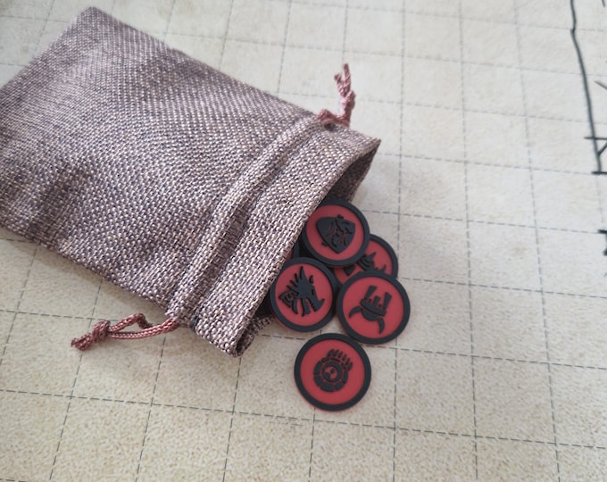 RPG Villain Boss Tokens Size Adapters - Etsy