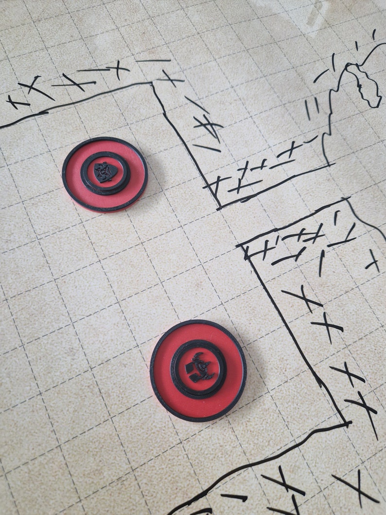 RPG Villain Boss Tokens Size Adapters - Etsy