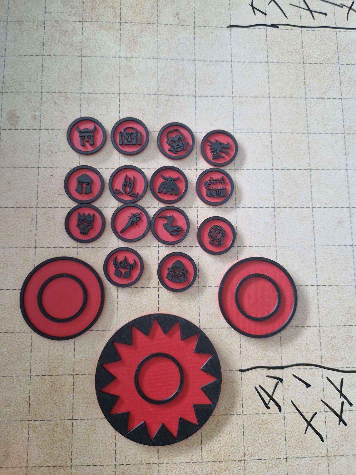 RPG Villain Boss Tokens Size Adapters - Etsy