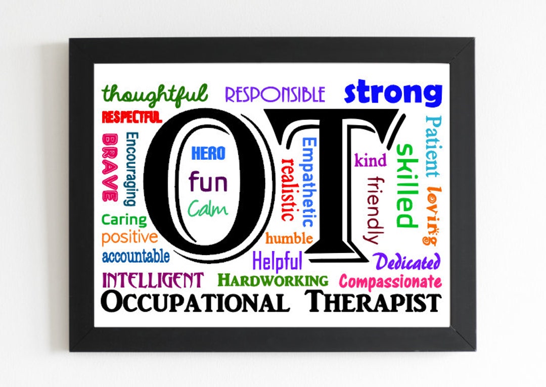 Occupational Therapy Art, Occupational Therapist Wall Decor, Office Art ...