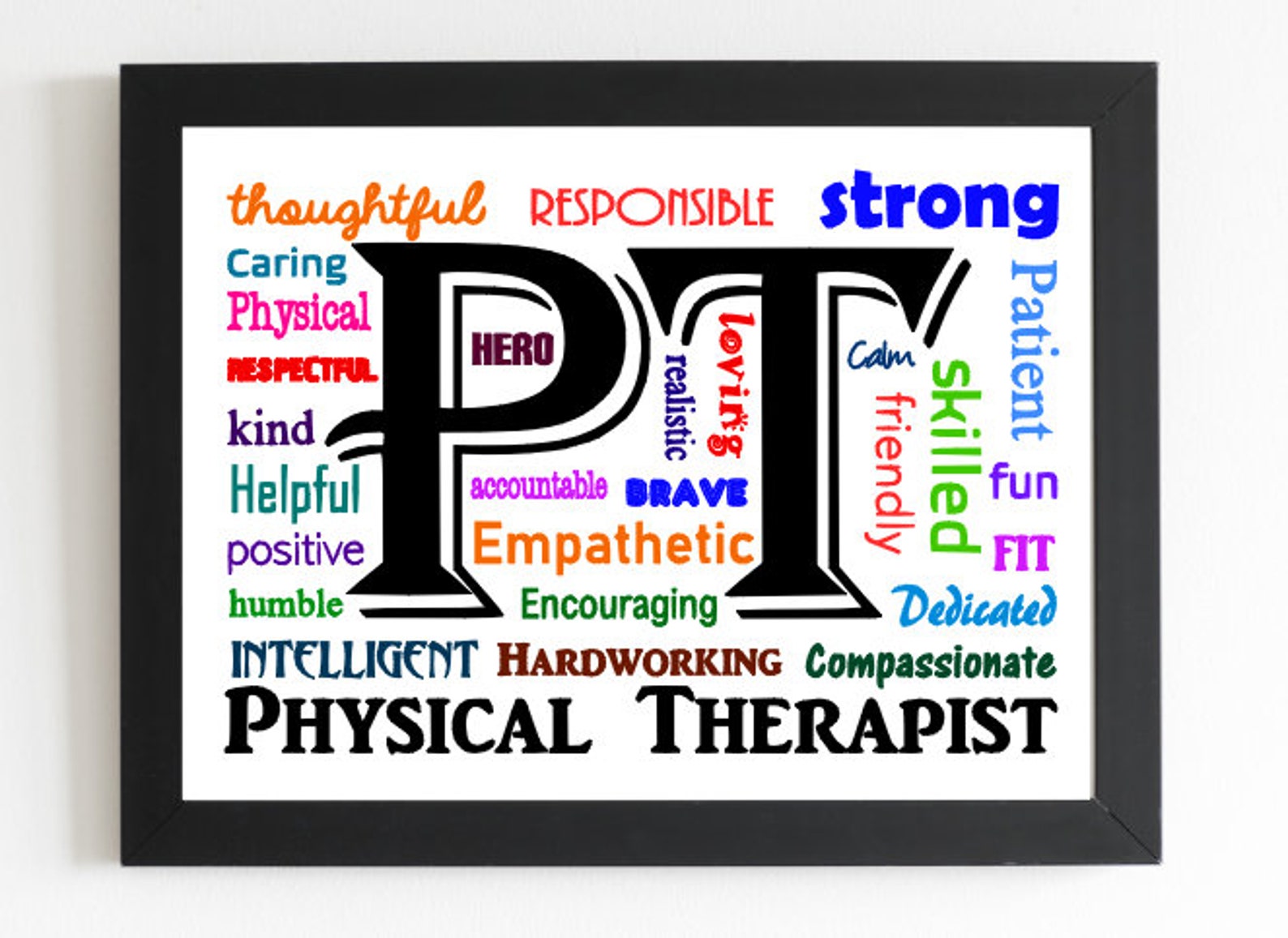 Physical Therapy Art Physical Therapist Wall Decor Office Art