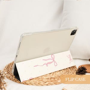 Bows Bear Cute Dot iPad Case With Pencil Holder for 2024 Air 6 Air 4/5 ...