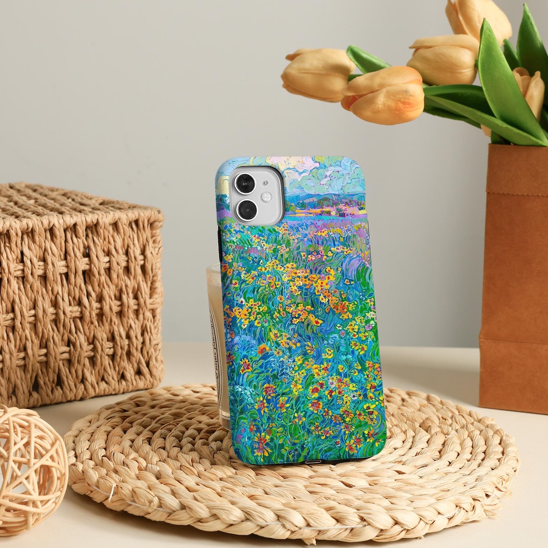 Flower Field Draw Bookish Phone Case Slim/tough Cover for iPhone 17 Pro ...