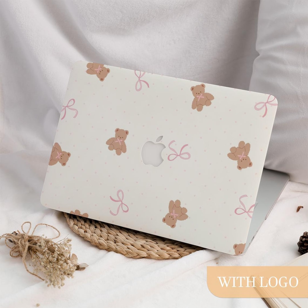 Cute Bear Pink Bows MacBook Protective Case Laptop Cover for 2026 Neo ...