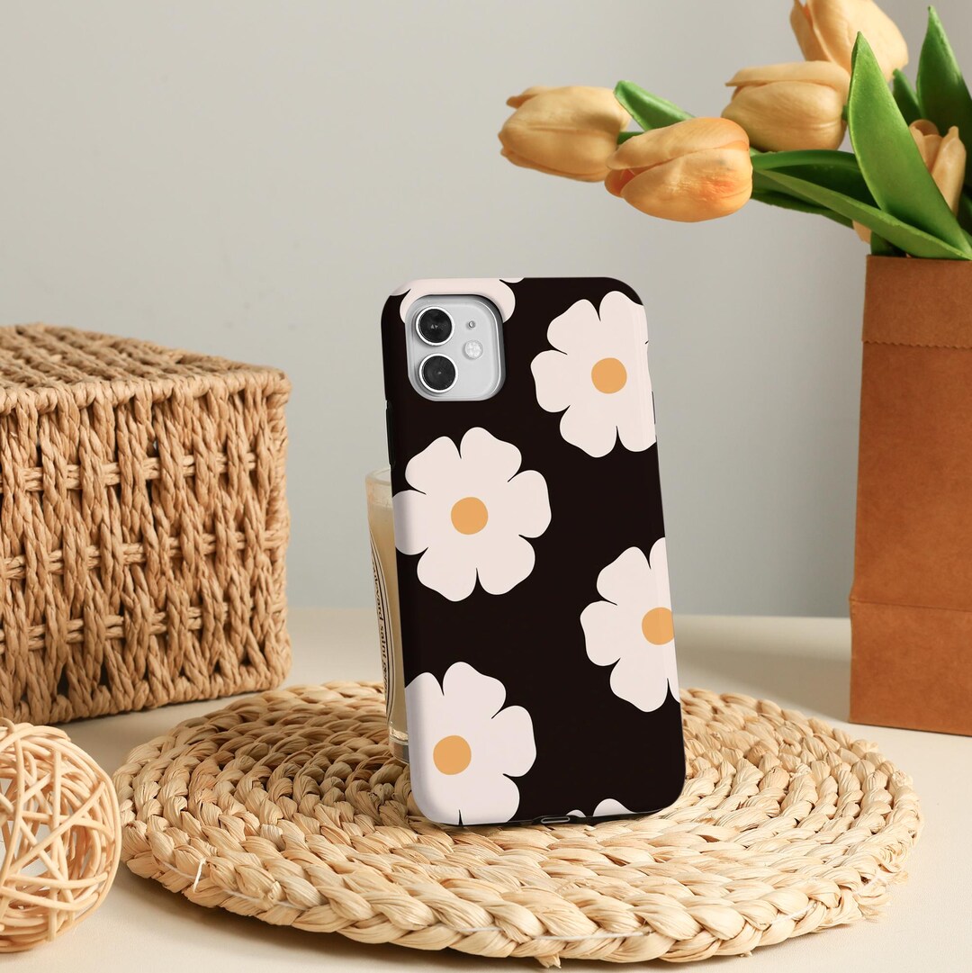 Grace Chic White Flowers Slim/tough Phone Case for iPhone 16 15 14 13 ...