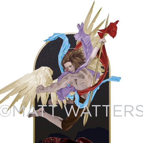 Saint Michael the Archangel Angel Catholic Face Mask Cover 200 - Etsy