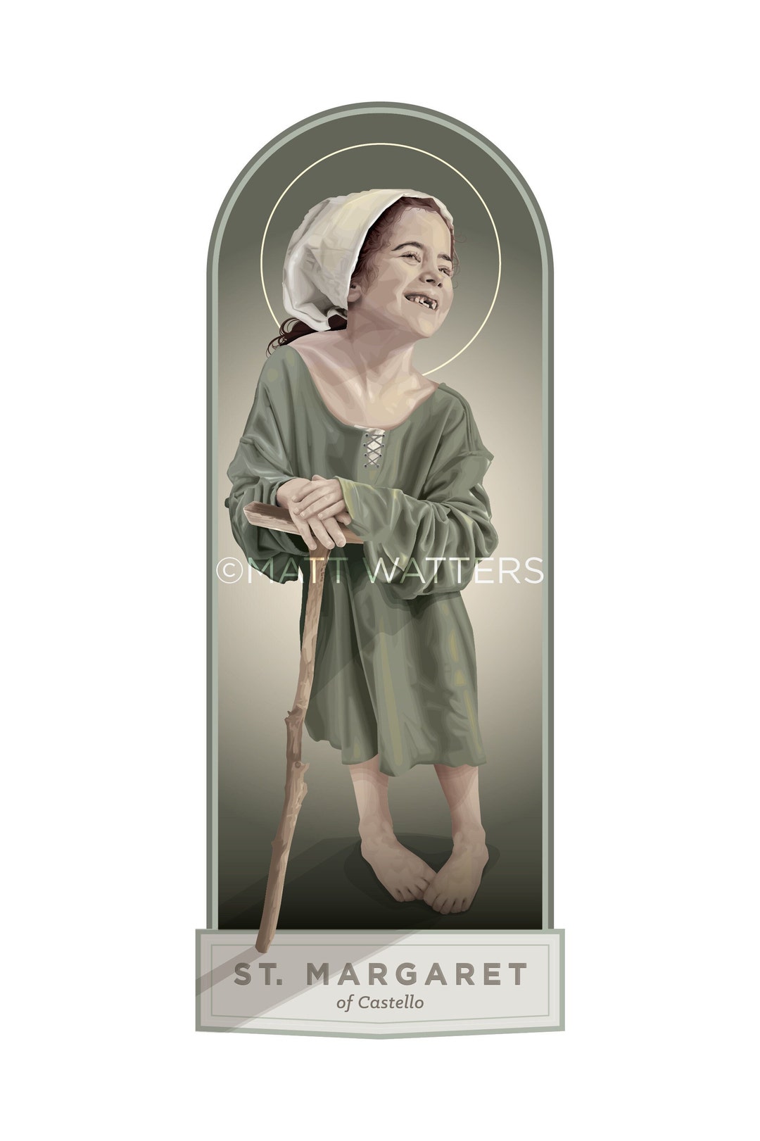 St. Margaret of Castello Portrait - Catholic Saint Art, Religious ...