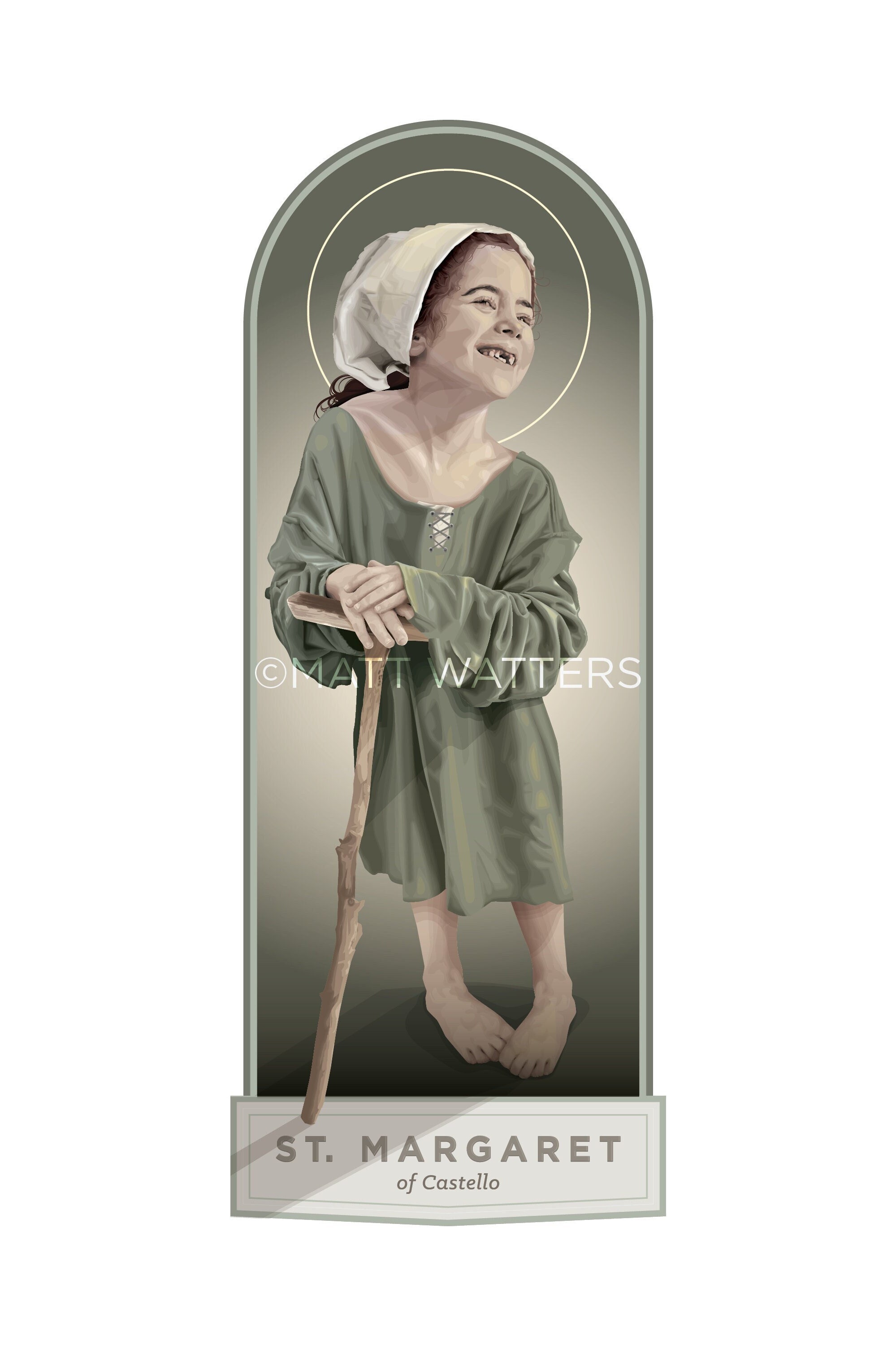 St. Margaret of Castello Portrait - Catholic Saint Art, Religious ...