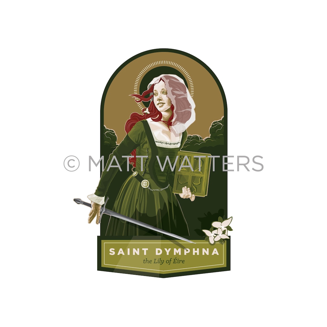 Saint Dymphna, the Lily of Eire - Etsy