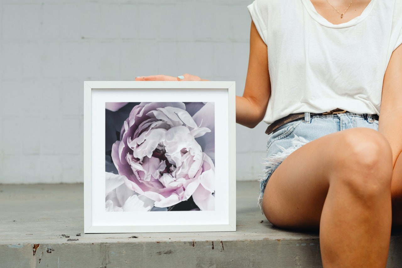 Wall Art Flower Lilac Wall Art Flower Purple Wall Art Botanical Wall Art Nature Wall Art Peony ...