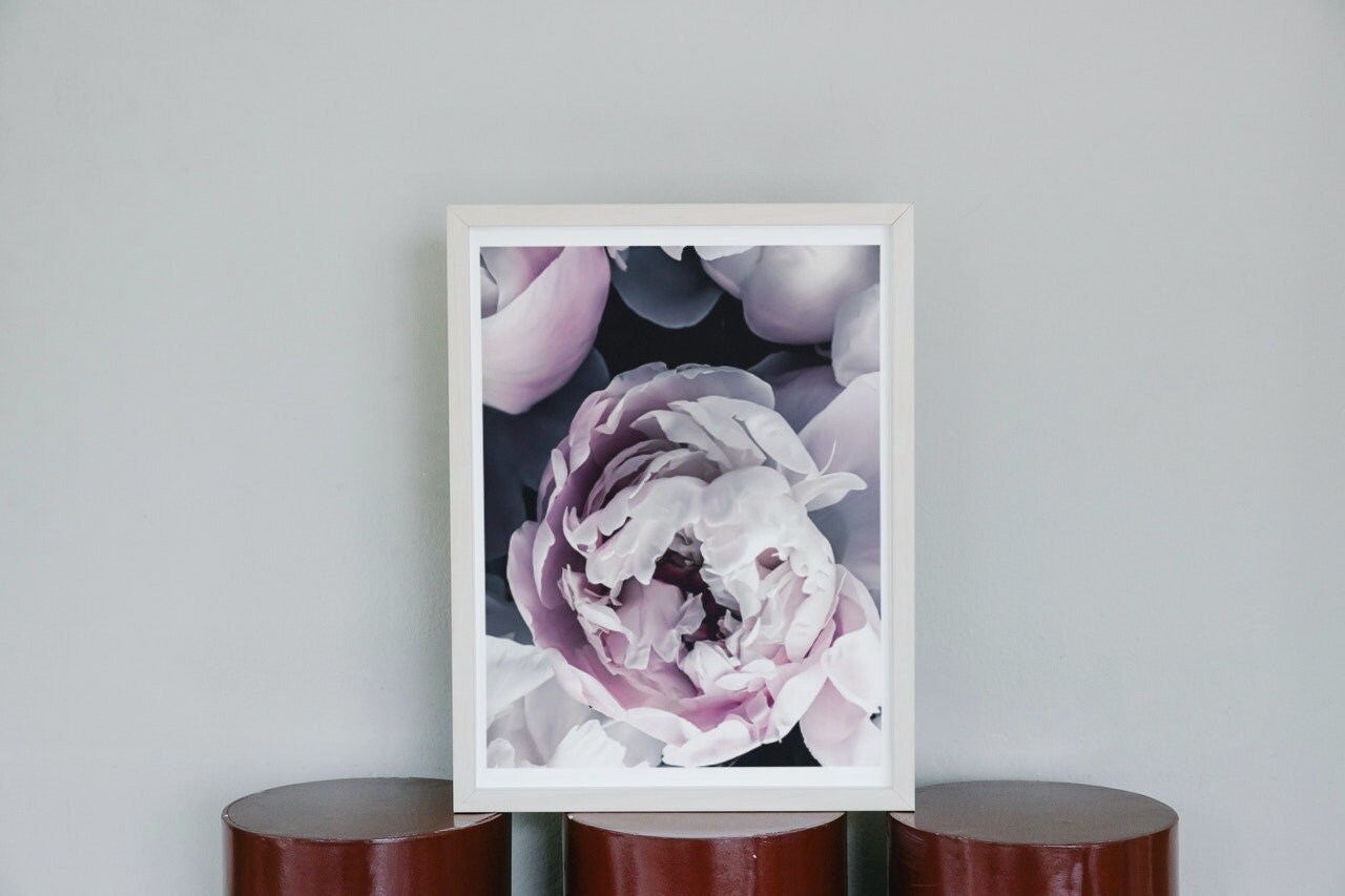 Wall Art Flower Lilac Wall Art Flower Purple Wall Art Botanical Wall Art Nature Wall Art Peony ...