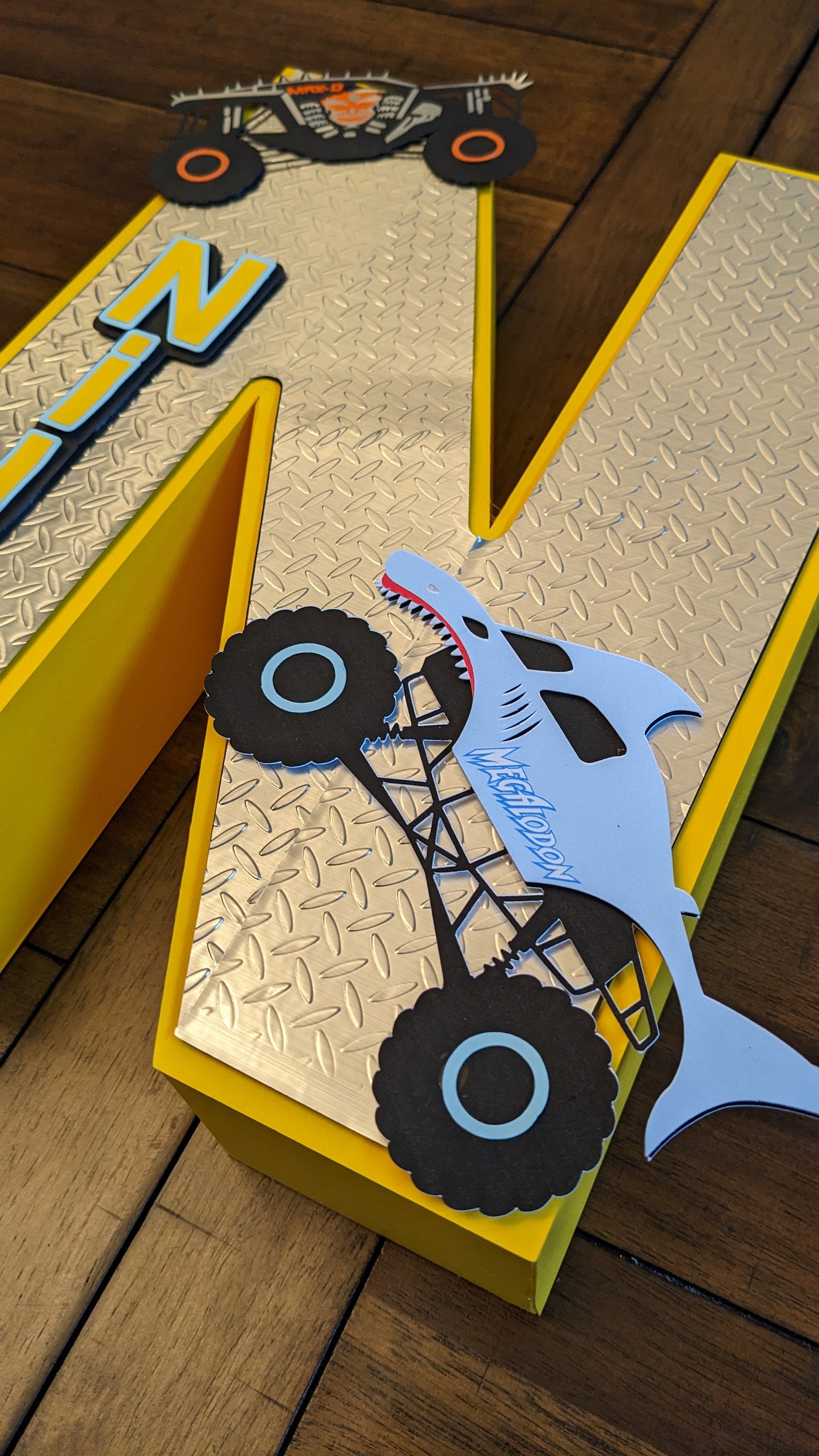 Monster Jam 3d Letter or Number, Customizable - Etsy