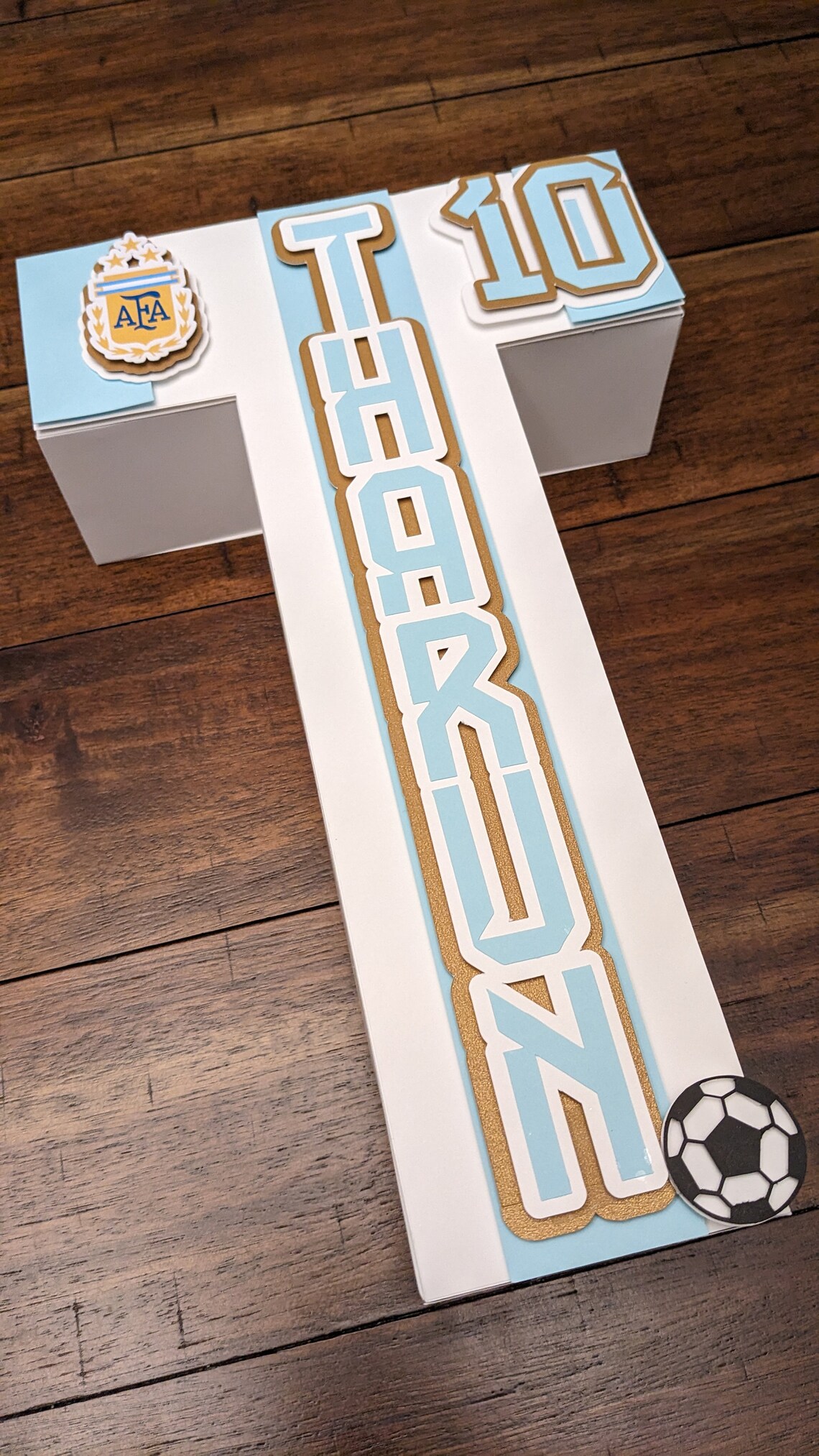 Soccer Theme 3d Letter or Number, Messi Themed Decorations ...