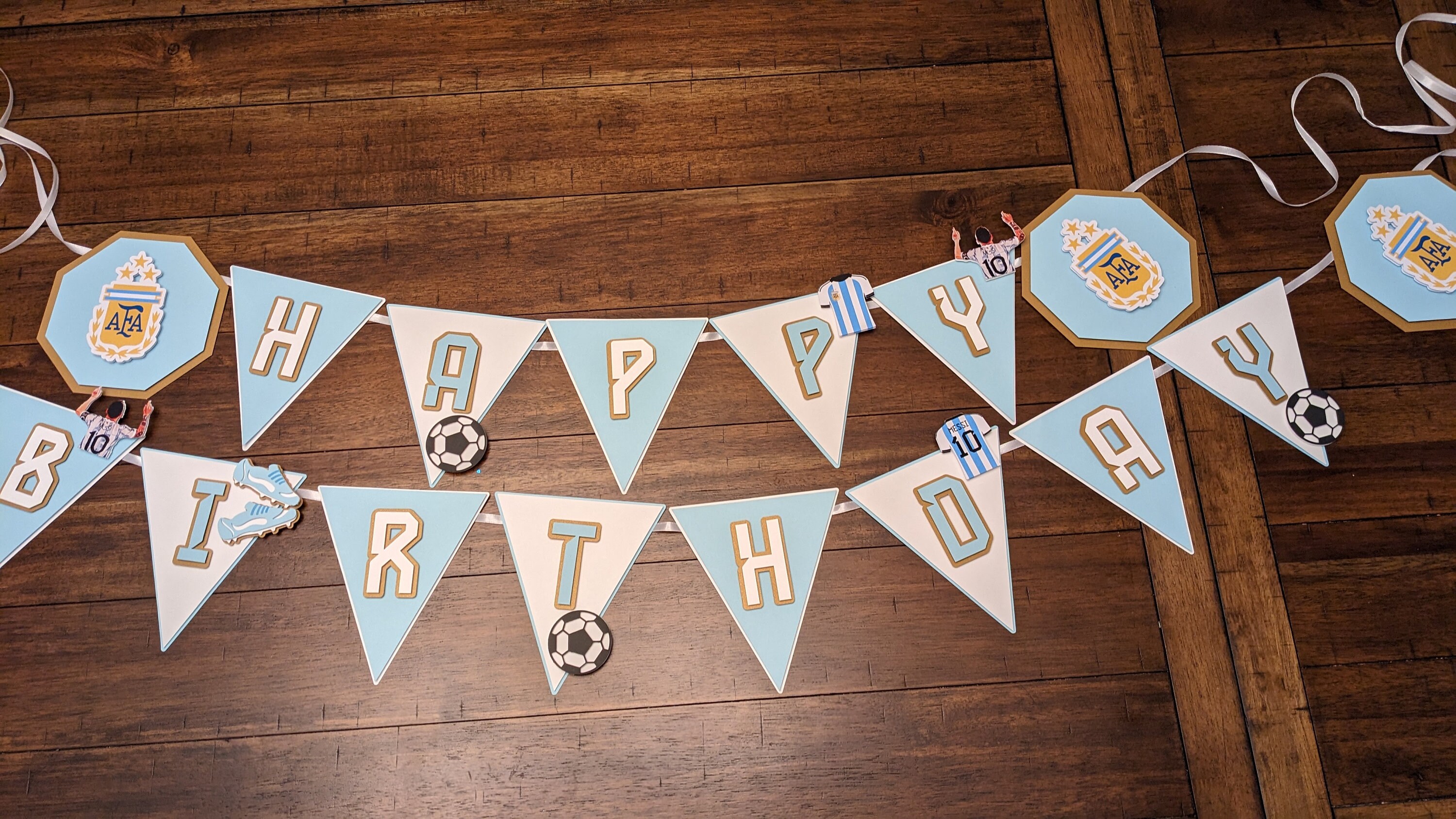 Soccer Birthday Banner, Messi Theme, Argentina Birthday Banner - Etsy