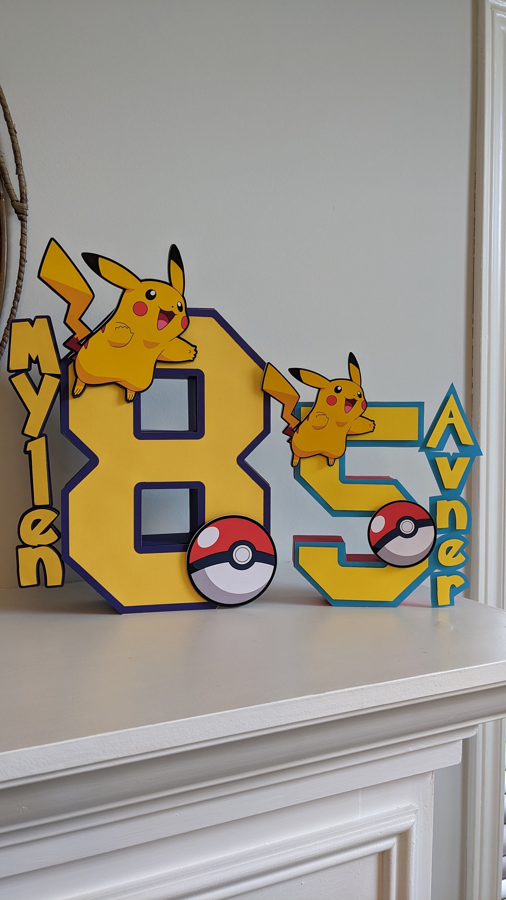 Pokemon 3D Letter/number Cardstock Letters Customizable - Etsy