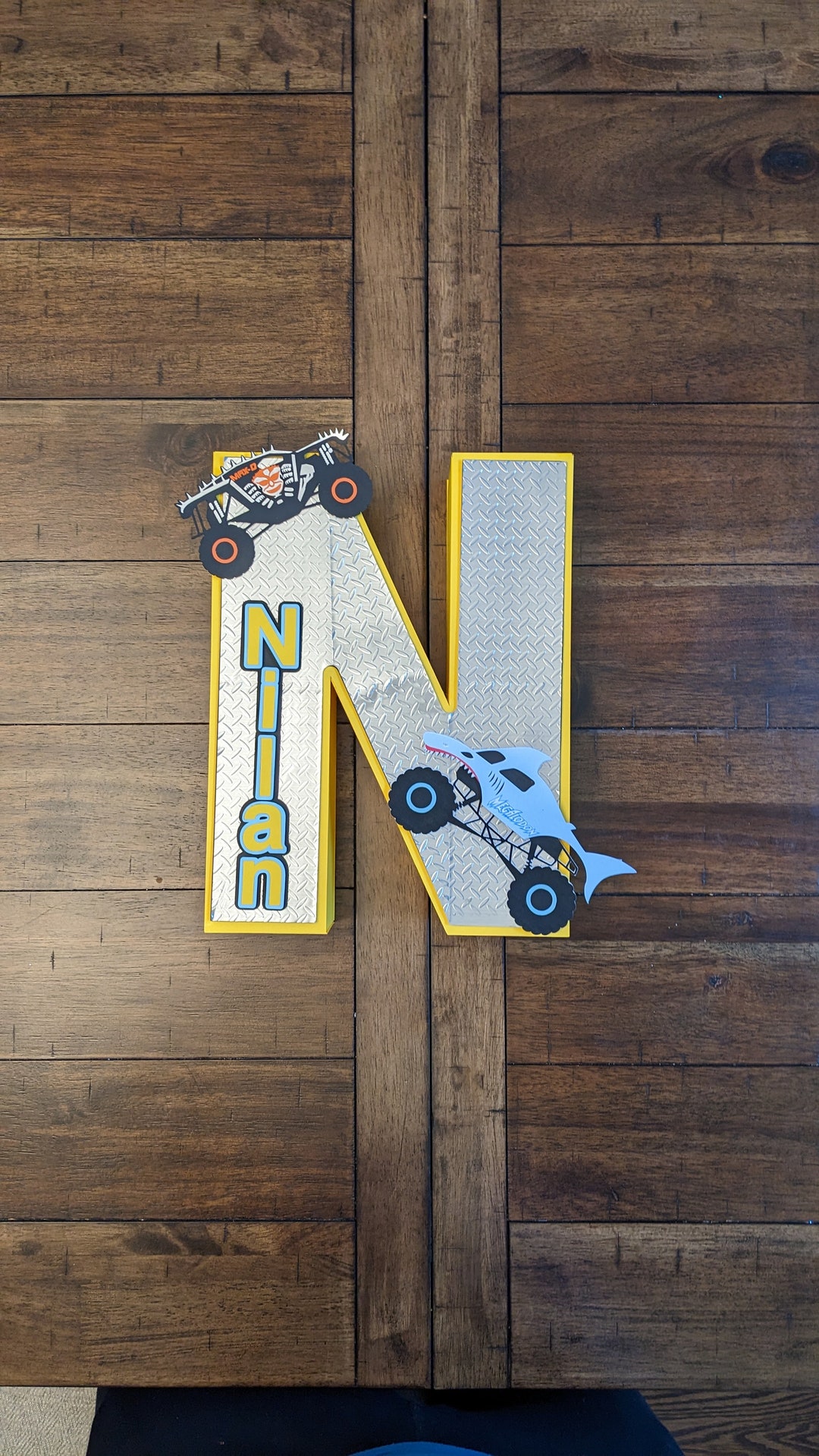 Monster Jam 3d Letter or Number, Customizable - Etsy