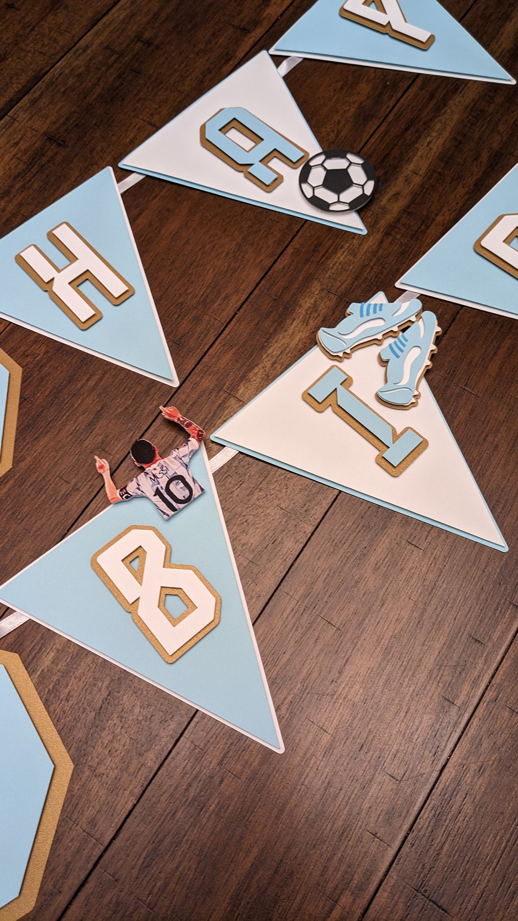 Soccer Birthday Banner, Messi Theme, Argentina Birthday Banner - Etsy