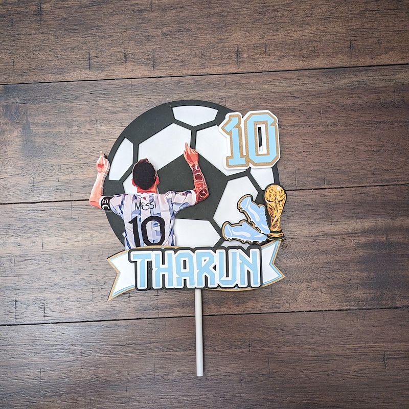 Messi Cake Topper Svg - Etsy