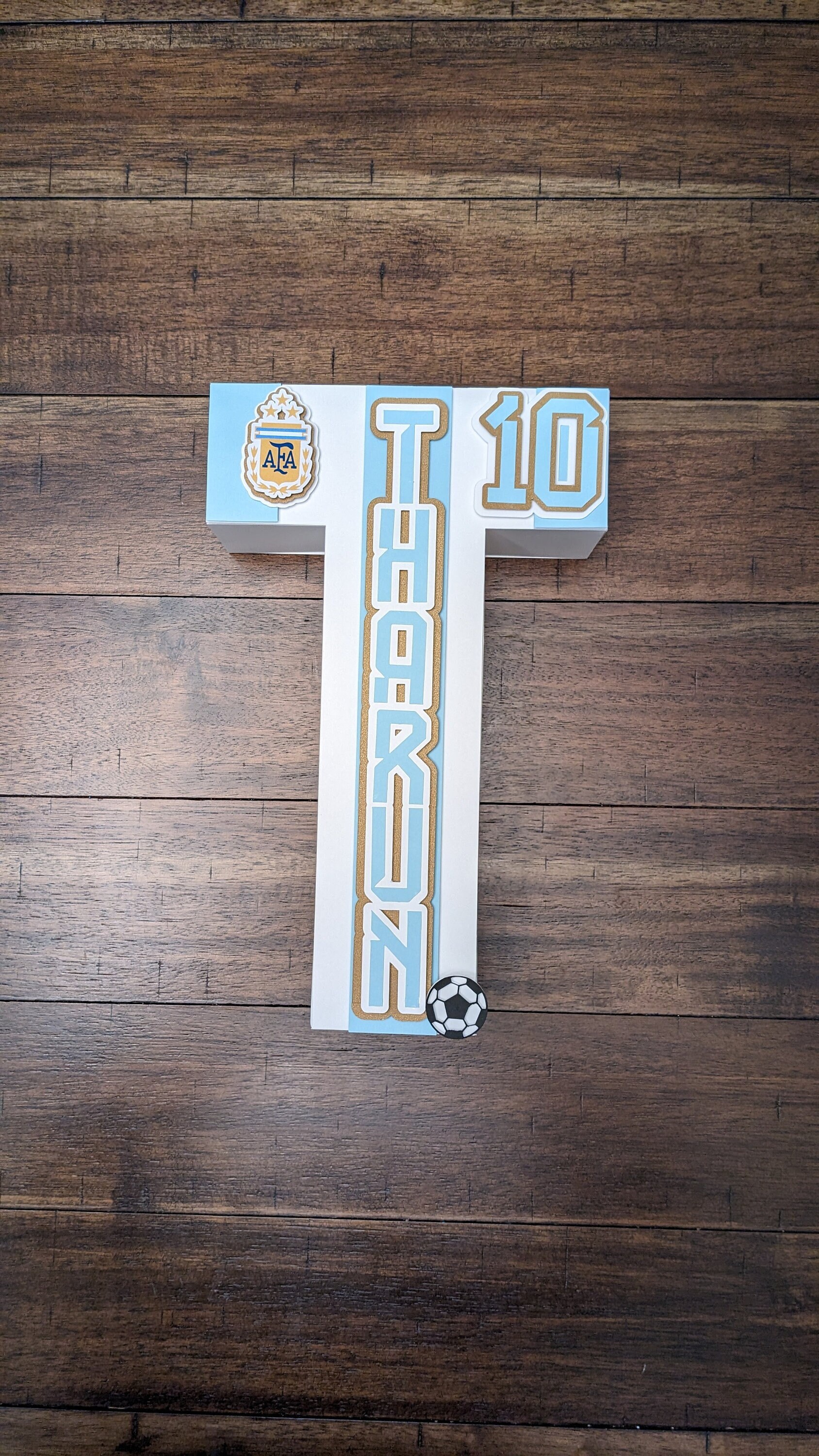 Soccer Theme 3d Letter or Number, Messi Themed Decorations ...
