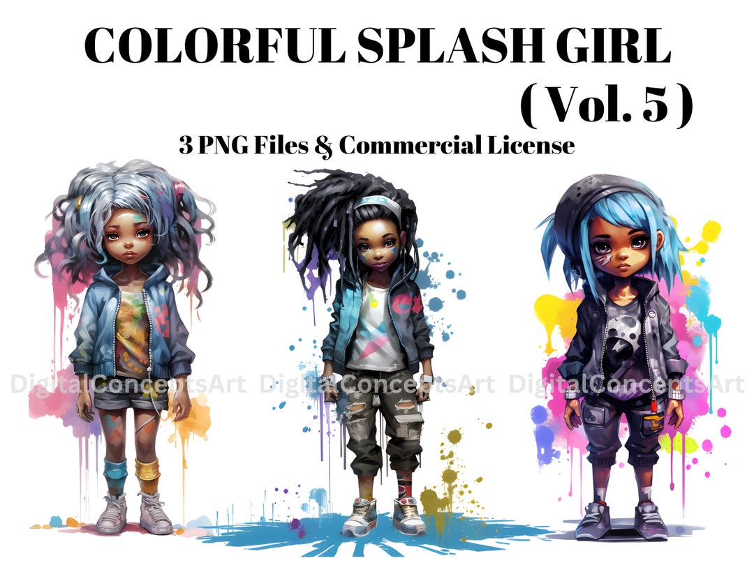 Melanin Women Clipart Black Girl Clipart, Black Hip Hop Girl Png ...