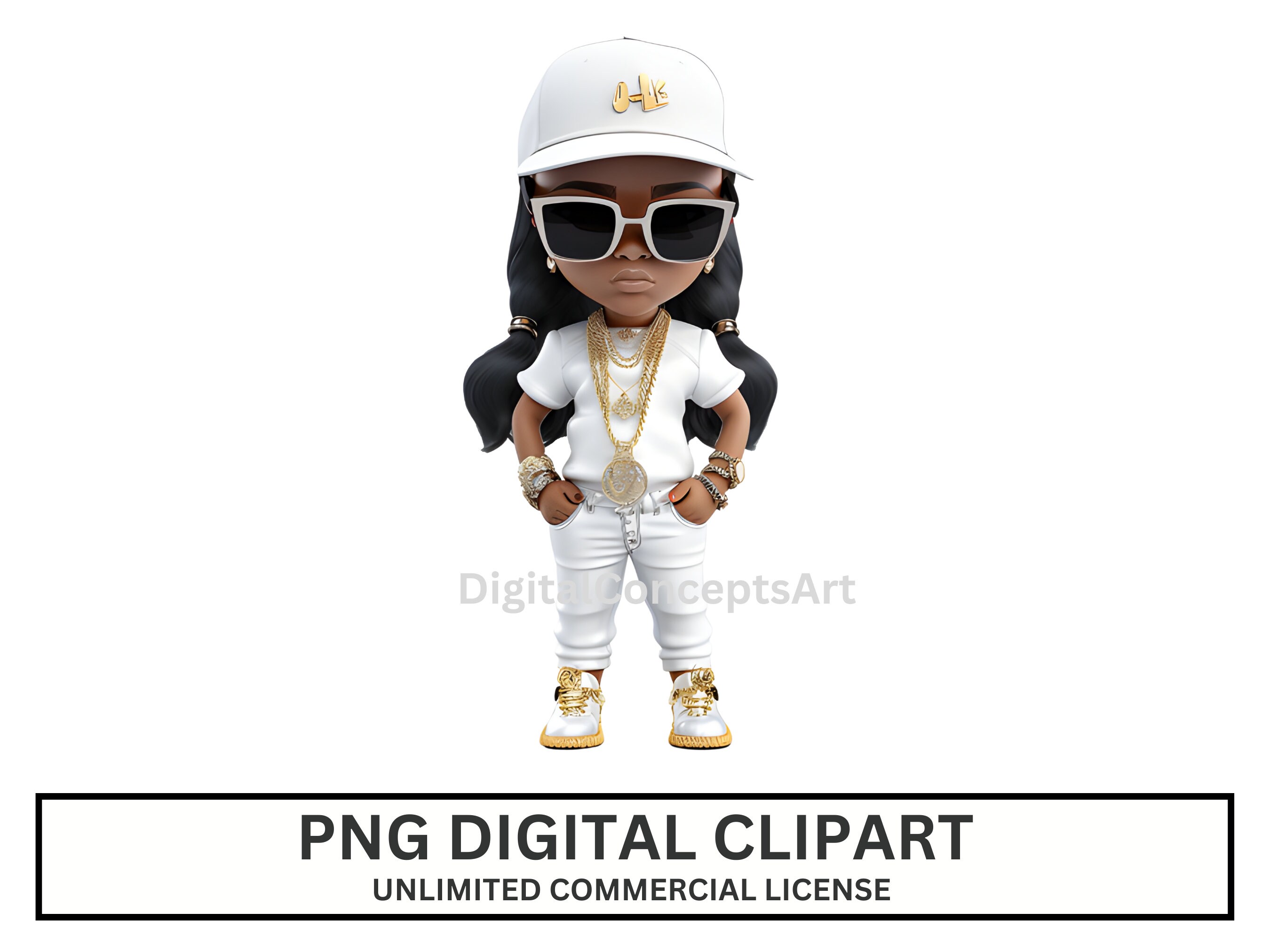 Black Gangster Chibi Girl Clipart Black Chibi Girl Black - Etsy Australia