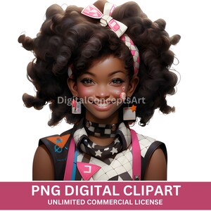 Happy Smile Girl Clipart African American Women Clipart - Etsy