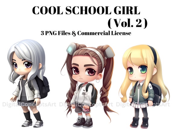 Chibi School Girl
