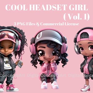 Black Womenl Clipart Black Girl Magic Clipart Black Hip Hop - Etsy