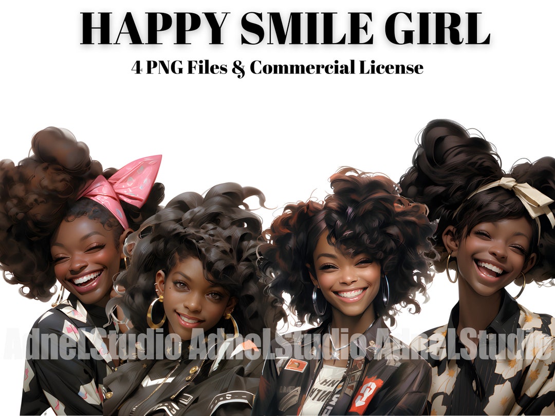 African American Women Clipart Happy Women Clipart Black - Etsy