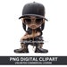 Black Gangster Chibi Girl Clipart Black Gangster Chibi Girl, African ...