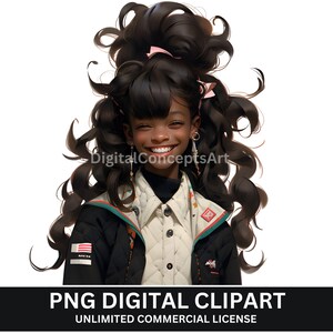 African American Women Clipart Happy Smile Girl Clipart, Black Girl ...