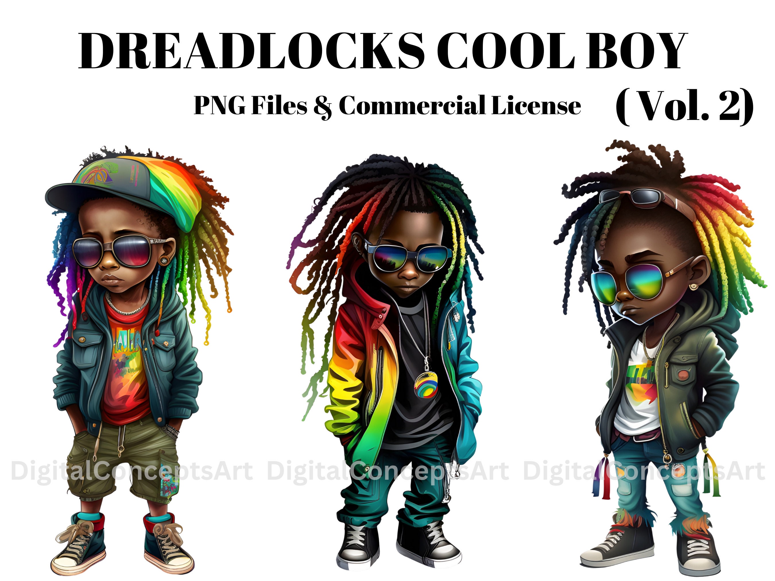 Cartoon Rasta Dred
