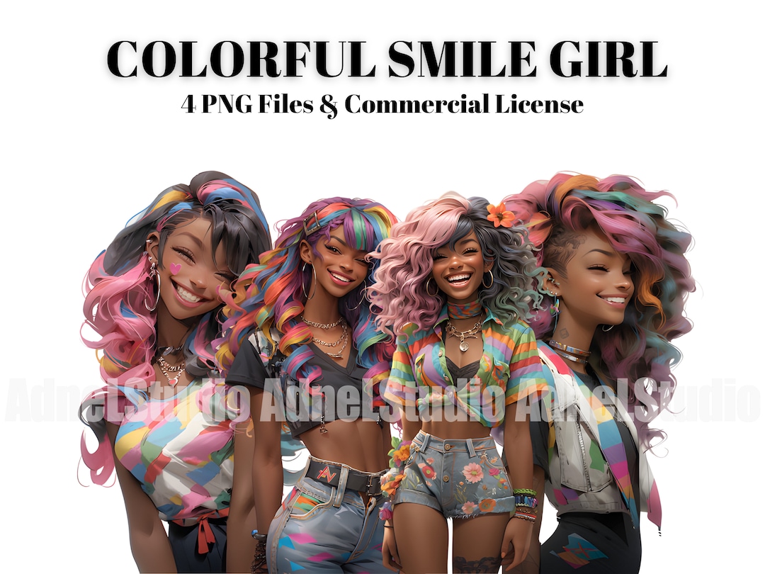 African American Women Clipart Happy Smile Girl Clipart, Black Girl ...