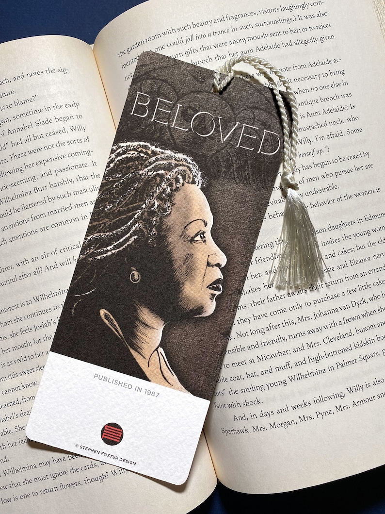 Toni Morrison 'beloved' Bookmark: Illustrated Author Portrait - Etsy
